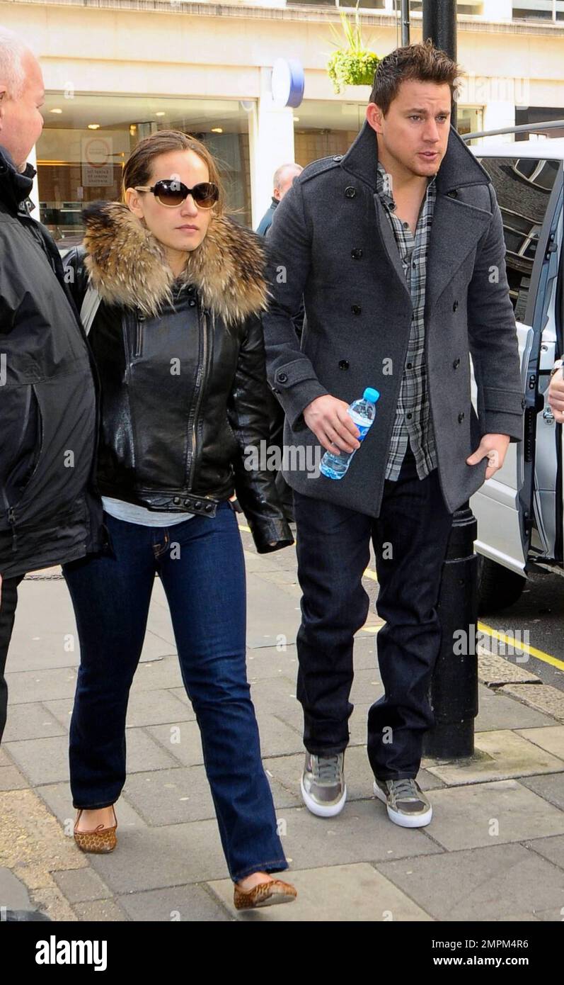 "Dear John" star Channing Tatum waves as he arrives at BBC Radio 1 ...