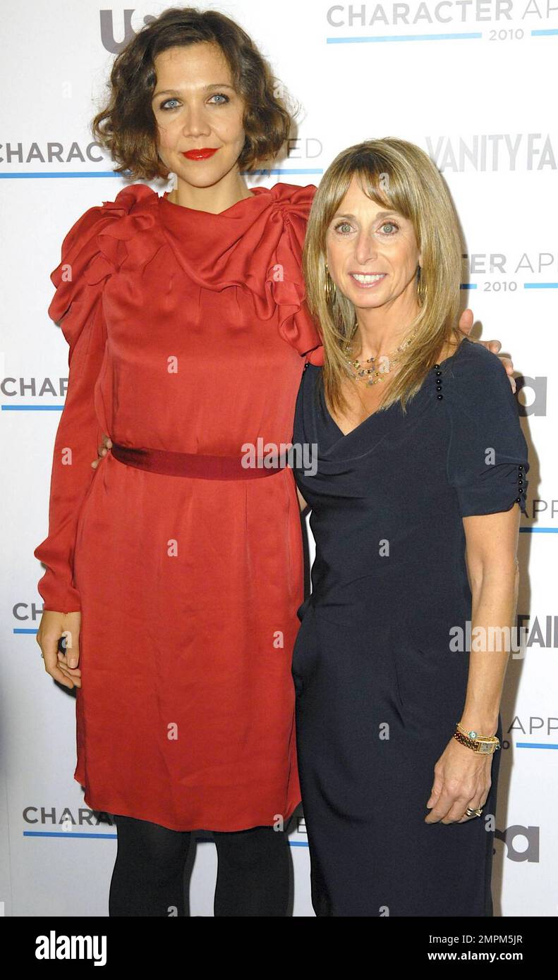 Maggie Gyllenhaal and Bonnie Hammer arrive to the 2nd Annual Character ...