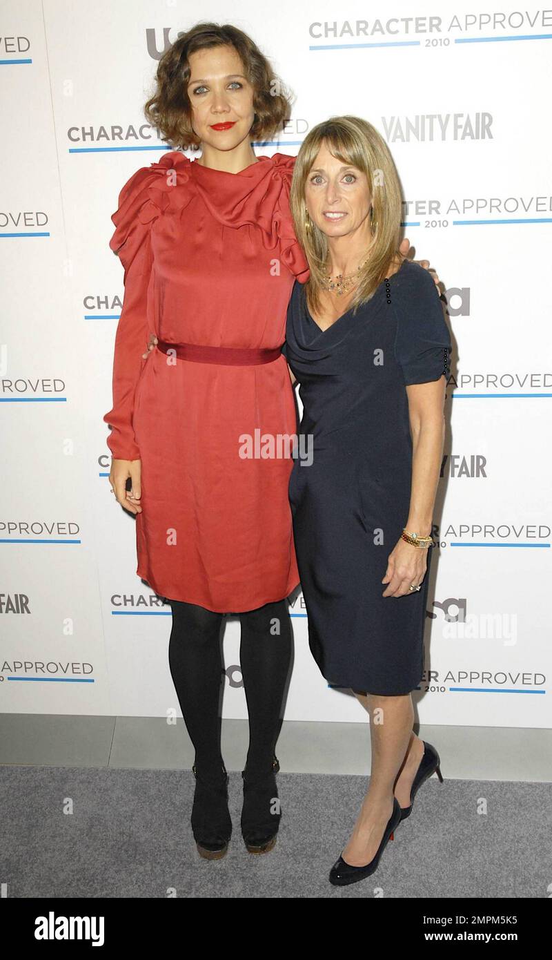 Maggie Gyllenhaal and Bonnie Hammer arrive to the 2nd Annual Character ...