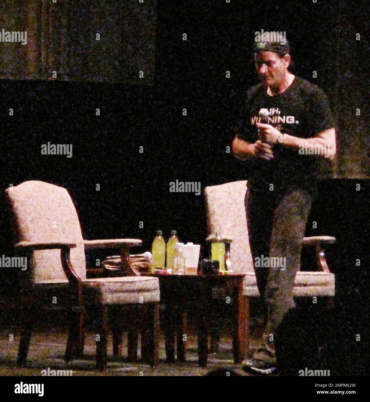 Charlie Sheen performs his 'My Violent Torpedo of Truth/Defeat Is Not ...