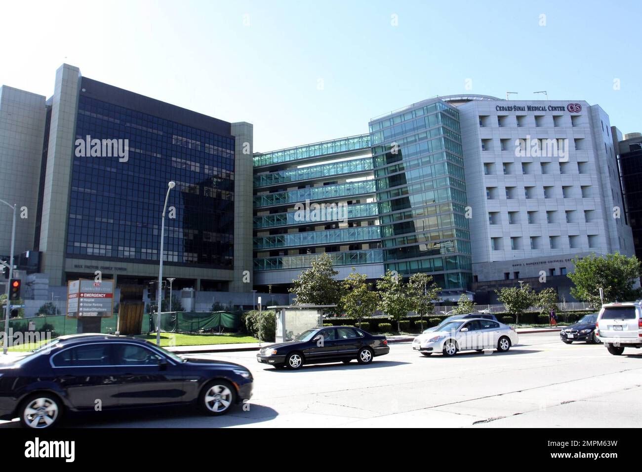 General views of Cedar Sinai Hospital where actor Charlie Sheen was ...