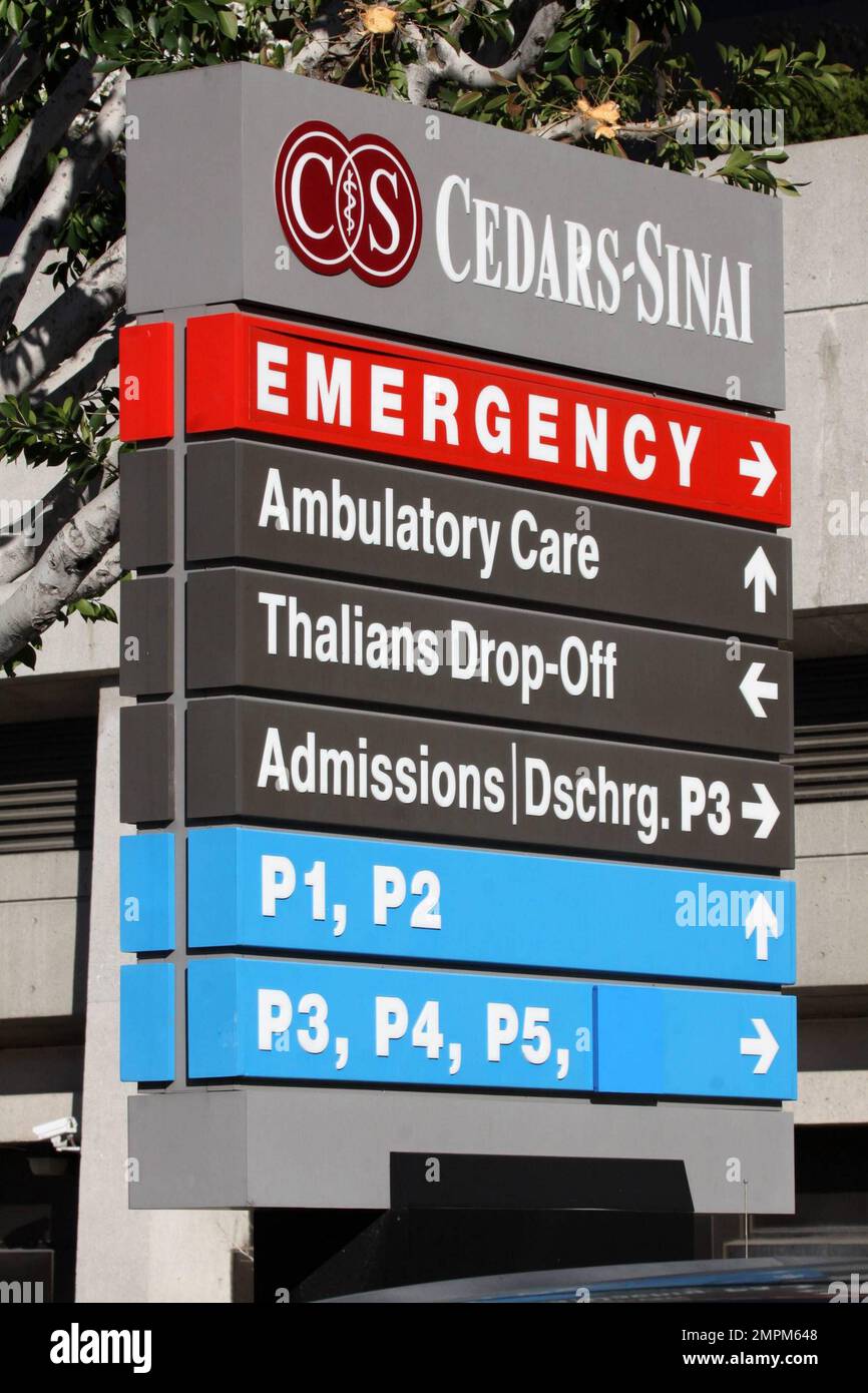 General views of Cedar Sinai Hospital where actor Charlie Sheen was ...