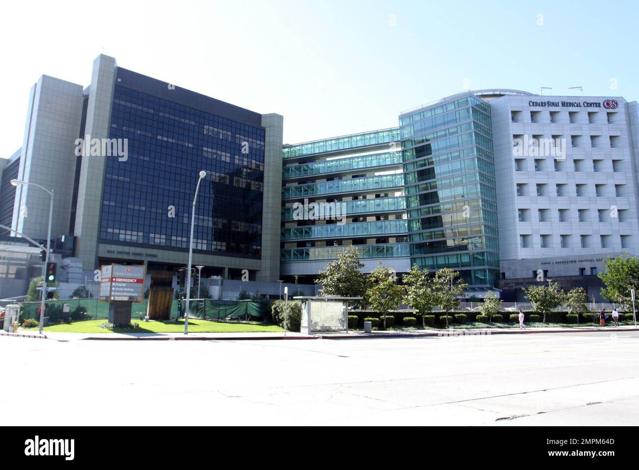 General views of Cedar Sinai Hospital where actor Charlie Sheen was ...