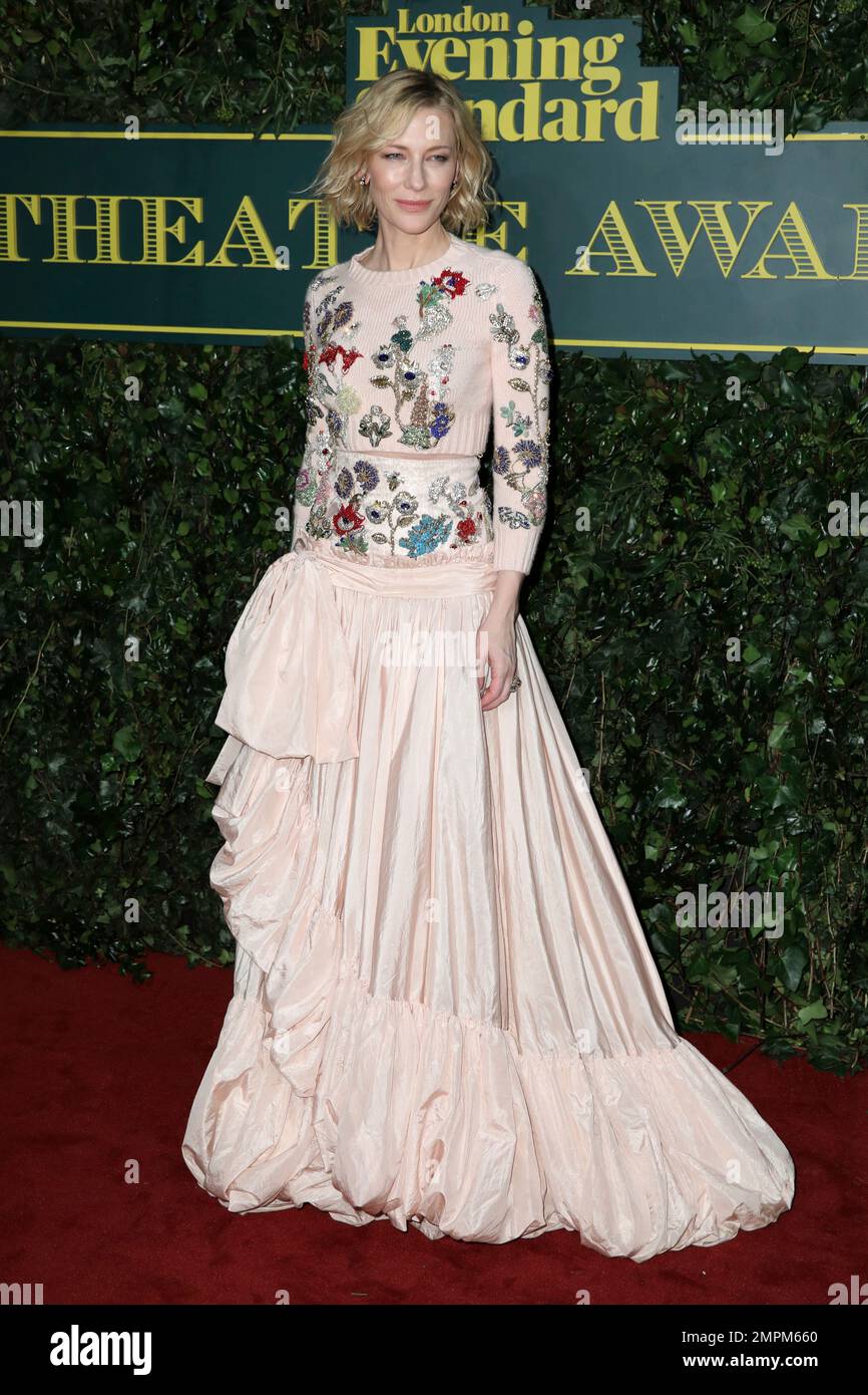 Actress Cate Blanchett poses for photographers on arrival at the ...