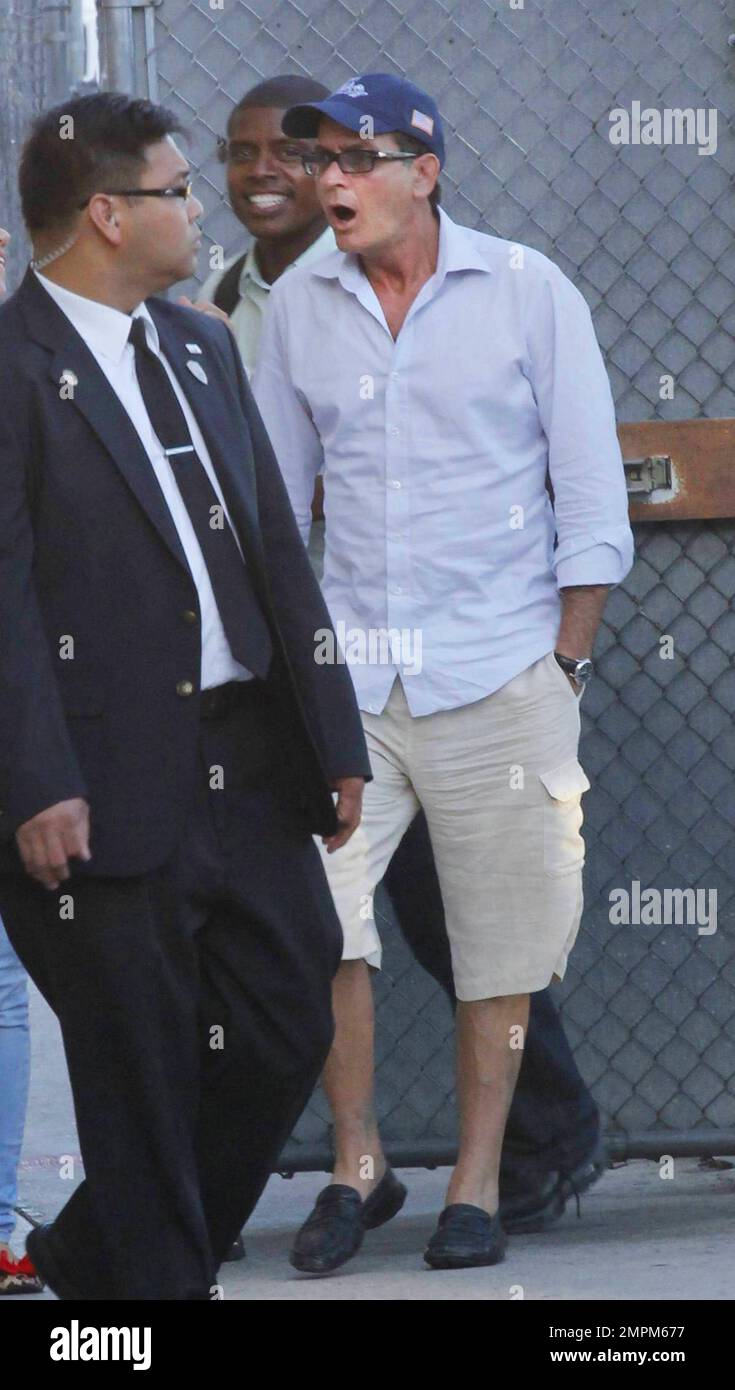 'Anger Management' star Charlie Sheen was seen arriving at the 'Jimmy ...