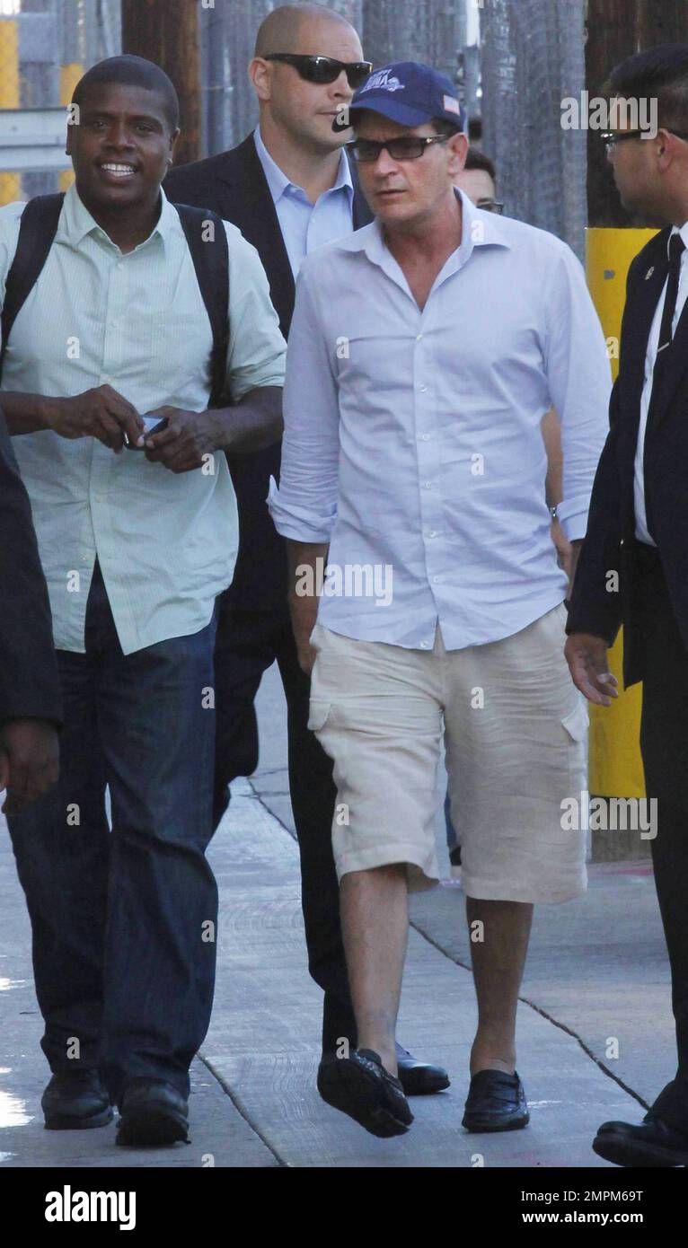 'Anger Management' star Charlie Sheen was seen arriving at the 'Jimmy ...