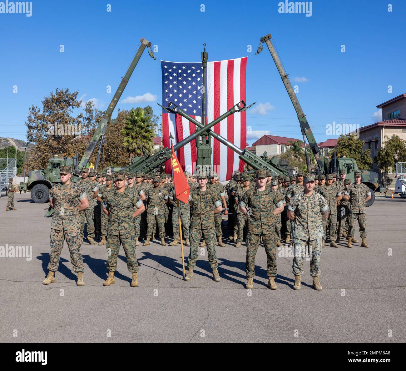 U.S. Marines with Alpha Battery, 1st Battalion, 11th Marine Regiment ...