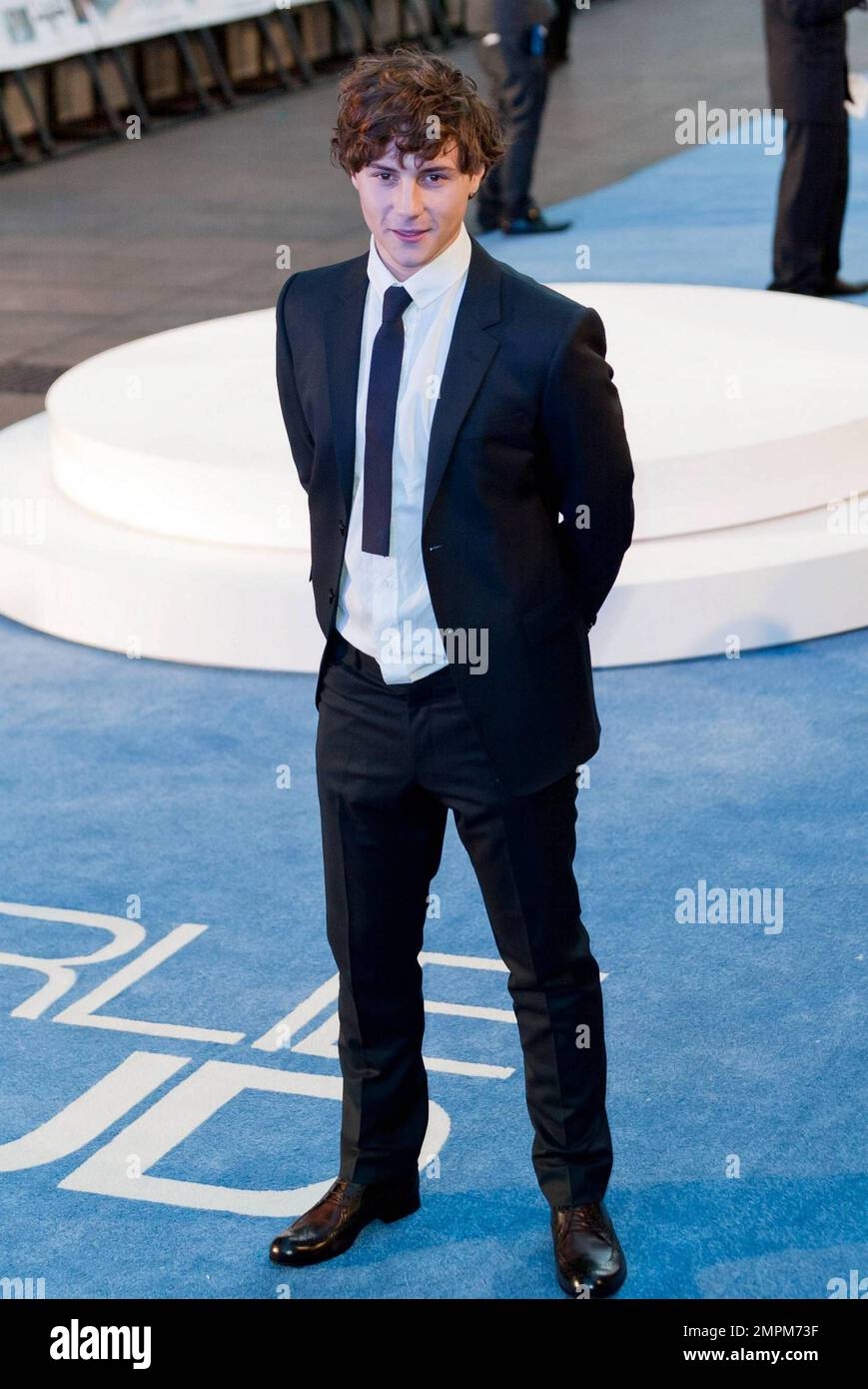 Augustus Prew attends the UK premiere of "The death and life of Charlie ...