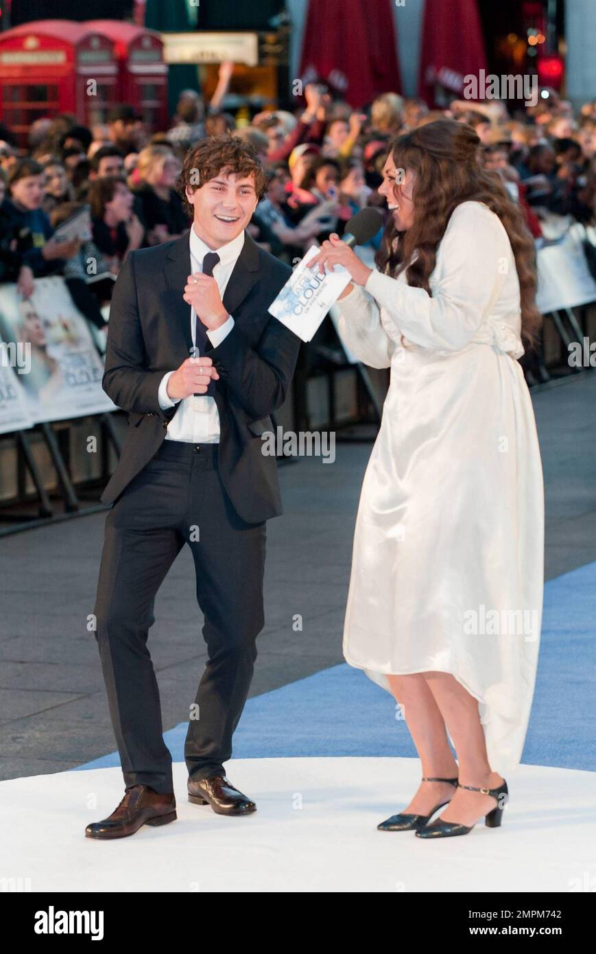 Augustus Prew attends the UK premiere of "The death and life of Charlie ...