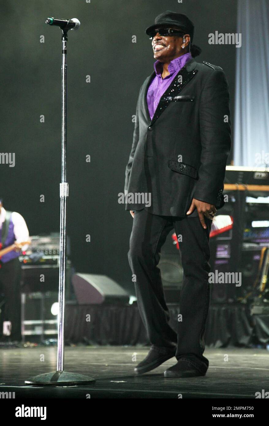 American soul singer Charlie Wilson (Charles Kent Wilson) performs live ...
