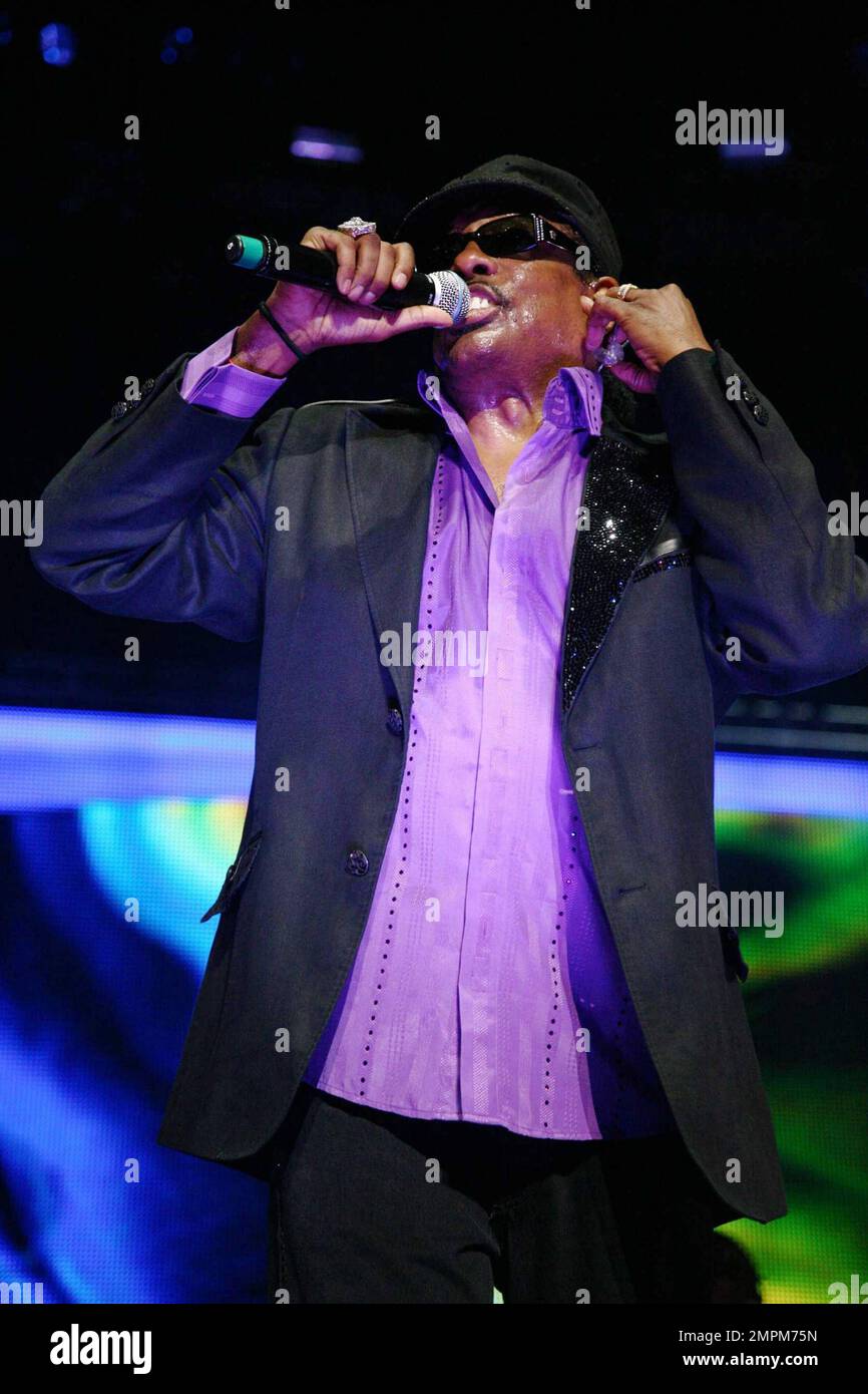 American soul singer Charlie Wilson (Charles Kent Wilson) performs live ...
