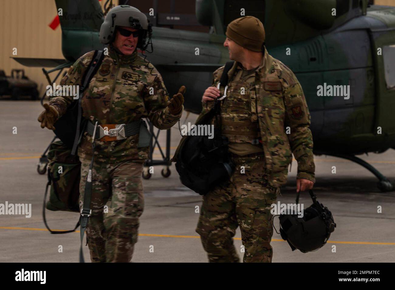 Maj. Gen. Michael Lutton, 20th Air Force commander, engages in ...