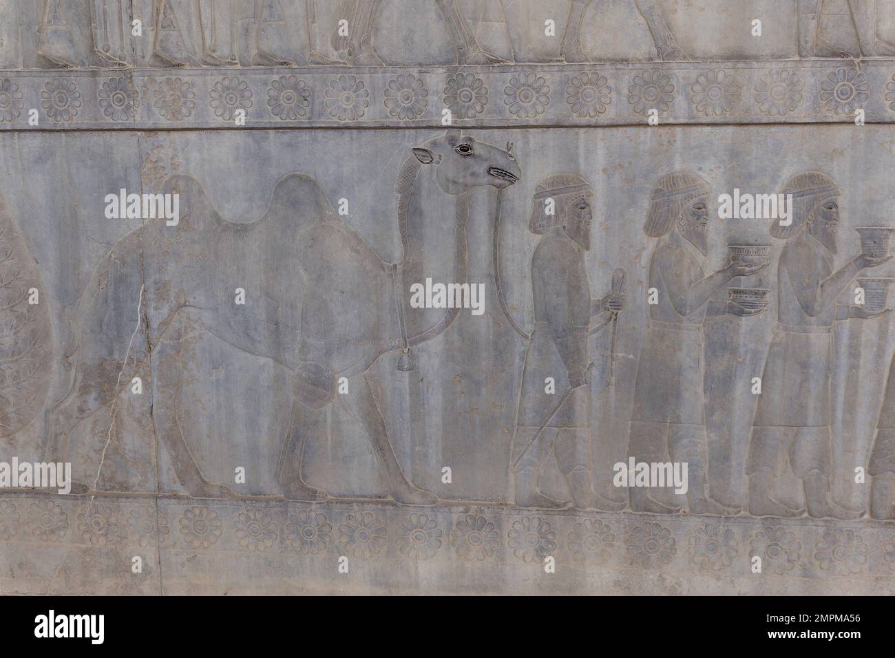 A closeup of architectural details of Persepolis castle Stock Photo - Alamy
