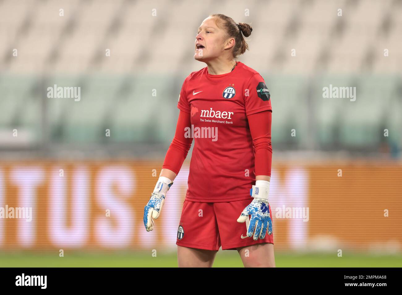 Turin, Italy, 15th December 2022. Seraina Friedli of FC Zurich reacts ...