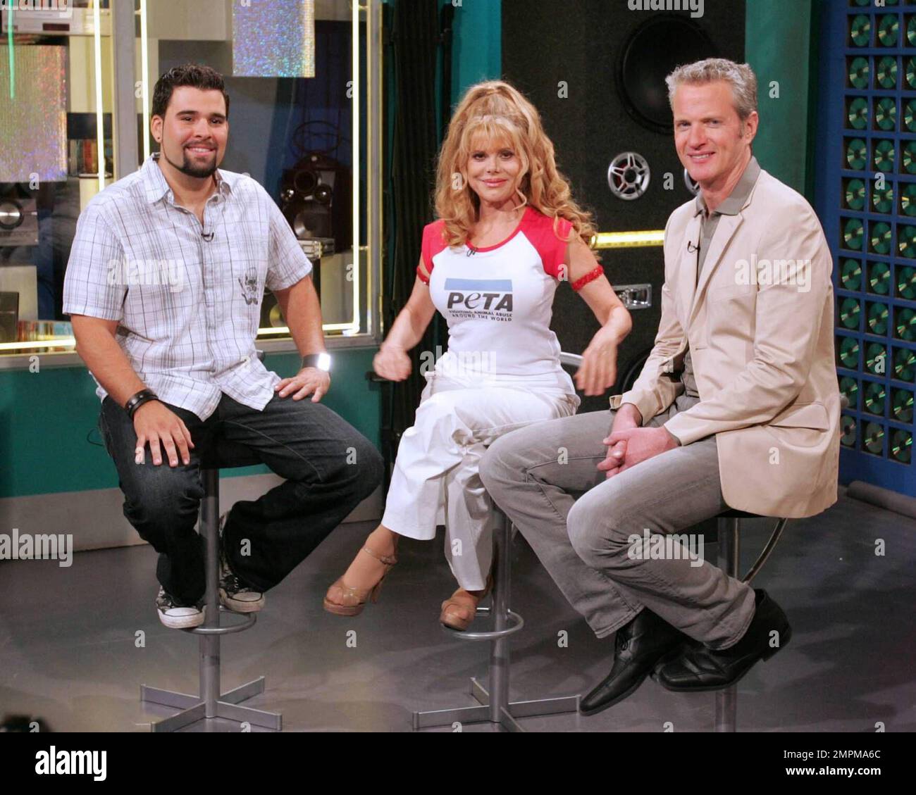 Singer and actress Charo appears with PETA Senior Vice President Dan ...