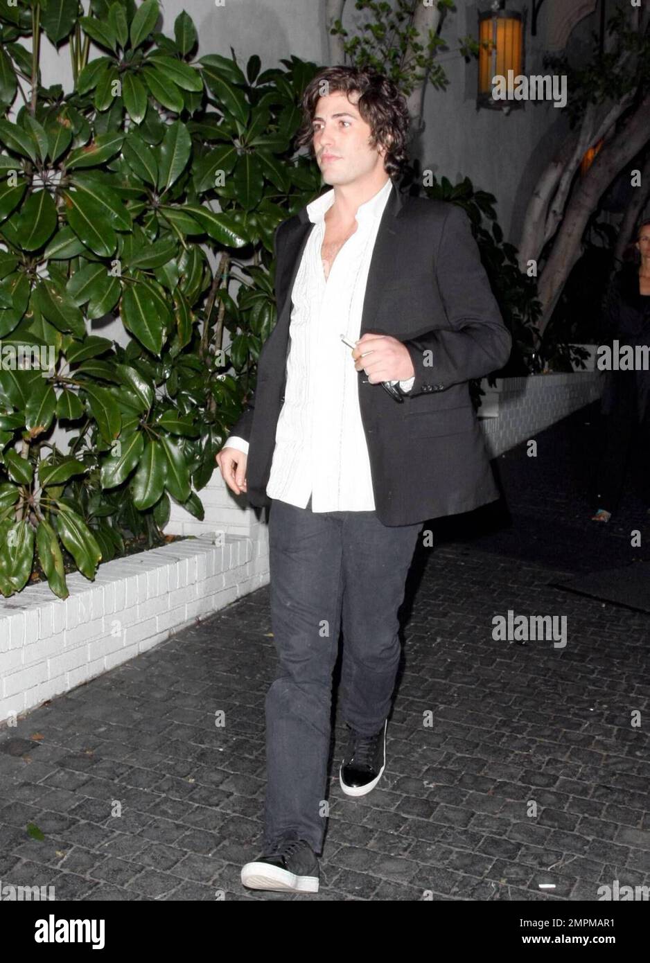 Hollywood heir Brandon Davis attends the pre-Oscar party at the Chateau ...