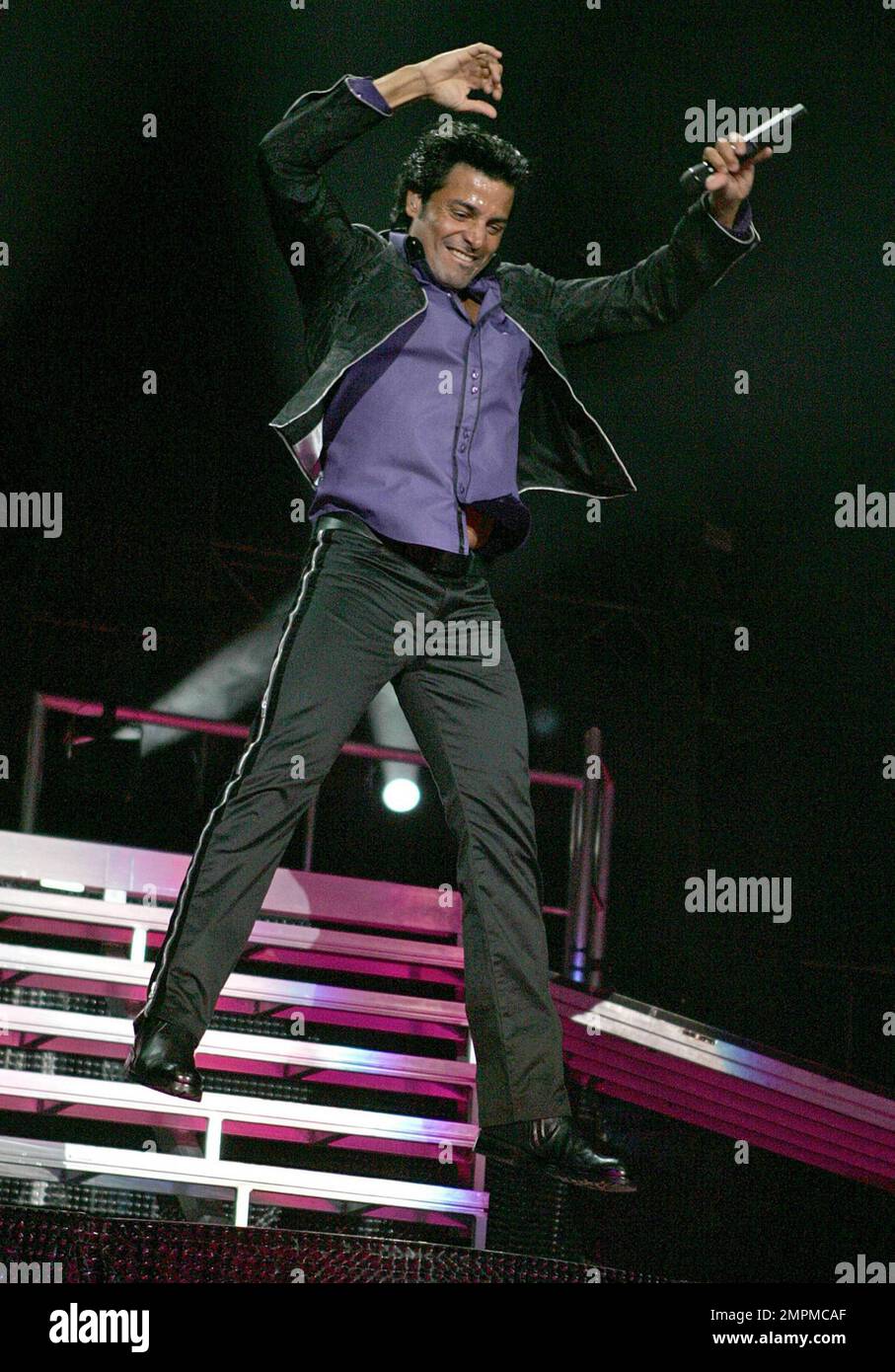 Puerto Rican pop singer Chayanne (Elmer Arce) performs live at American ...