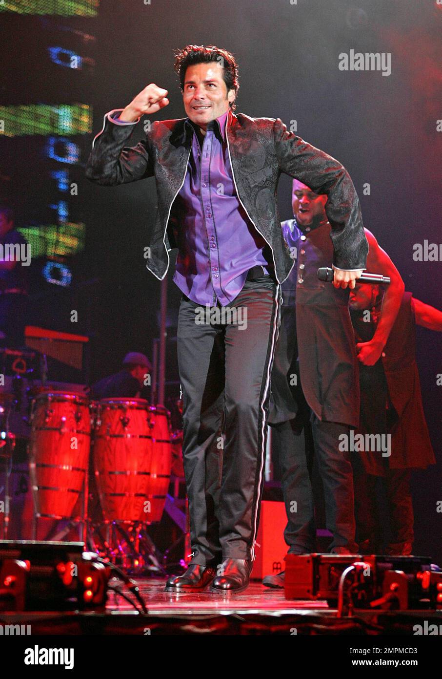 Puerto Rican pop singer Chayanne (Elmer Arce) performs live at American ...
