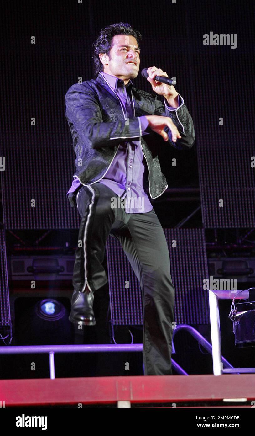 Puerto Rican pop singer Chayanne (Elmer Arce) performs live at American ...