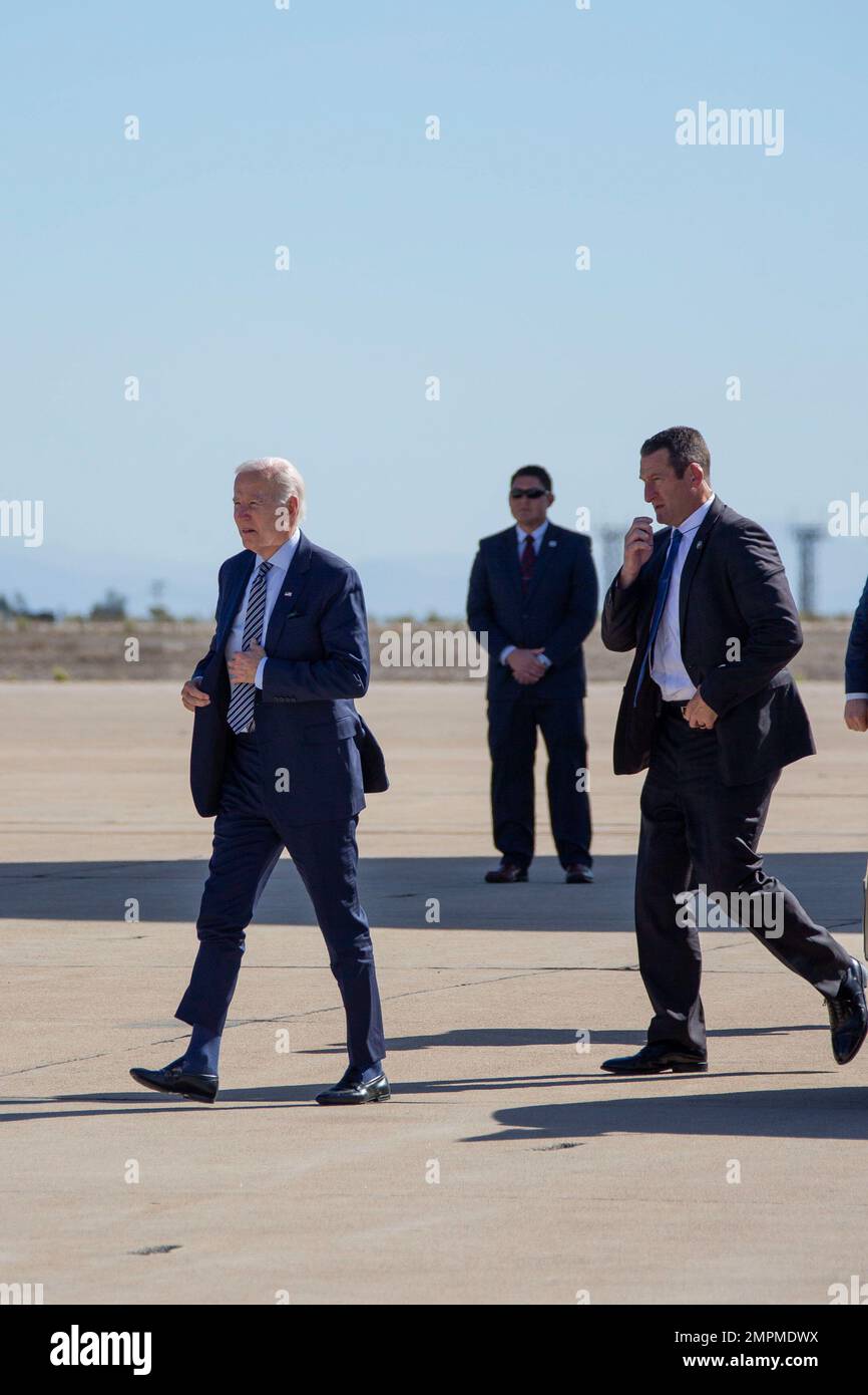 President Joseph R. Biden Jr. prepares to depart Southern California ...