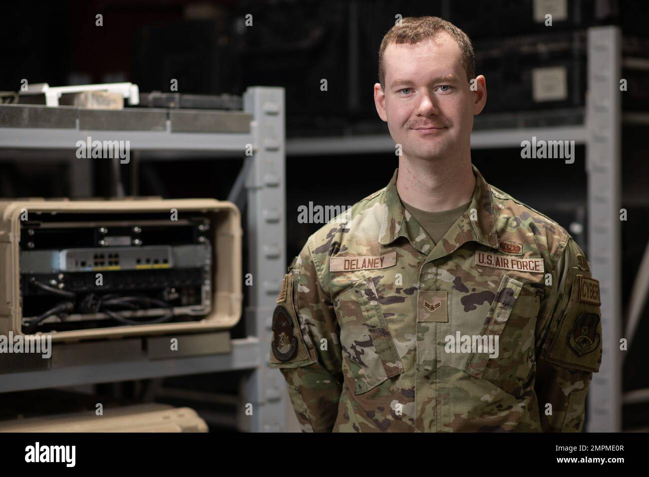 U.S. Air Force Airman 1st Class Joseph Delaney, 386th Expeditionary ...