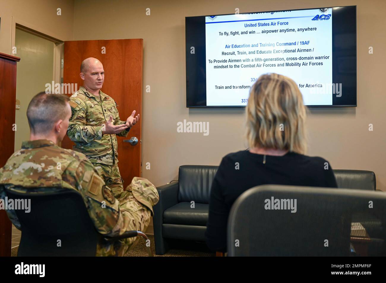 U.S. Air Force Lt. Col. Michael Davis, commander of the 337th Air ...
