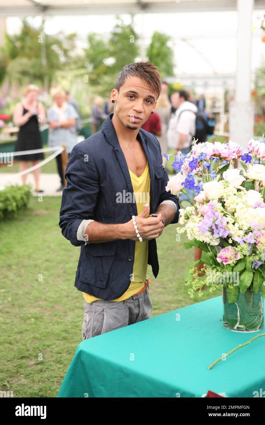 Boyband JLS member Aston Merrygold at The RHS Chelsea Flower Show 2011 ...