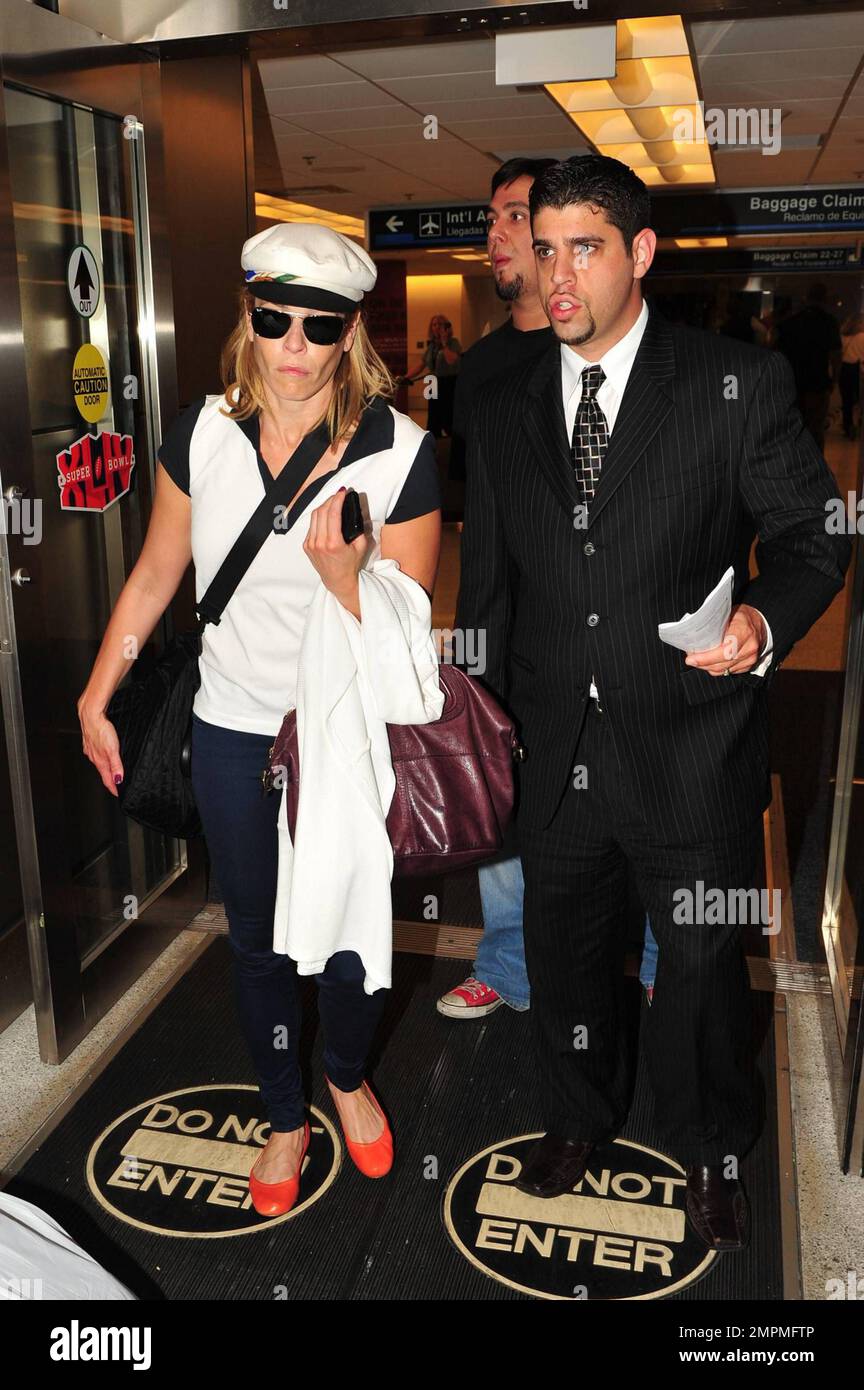 Chelsea Handler arrives at Miami International Airport after a flight ...