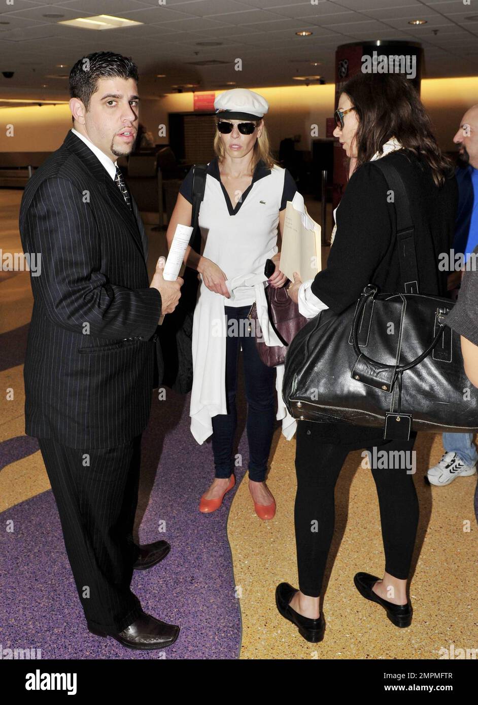 Chelsea Handler arrives at Miami International Airport after a flight ...