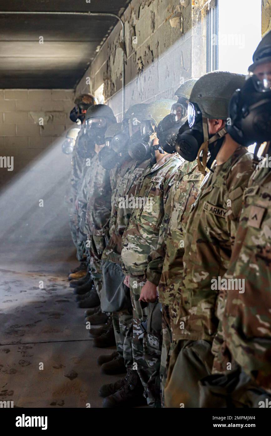 U.S. Army Infantry soldiers-in-training assigned to Alpha Company, 2nd ...