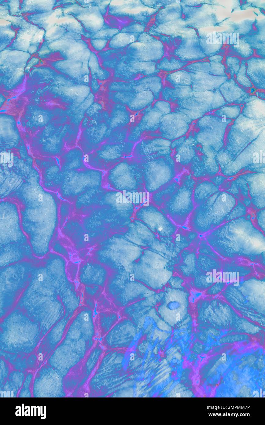 Abstract photo of glow in neon color of unusual surface texture with ...