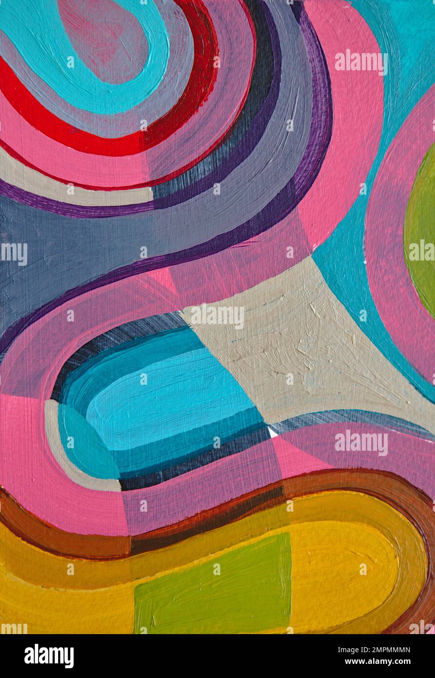 colourful layered abstract art Stock Photo - Alamy