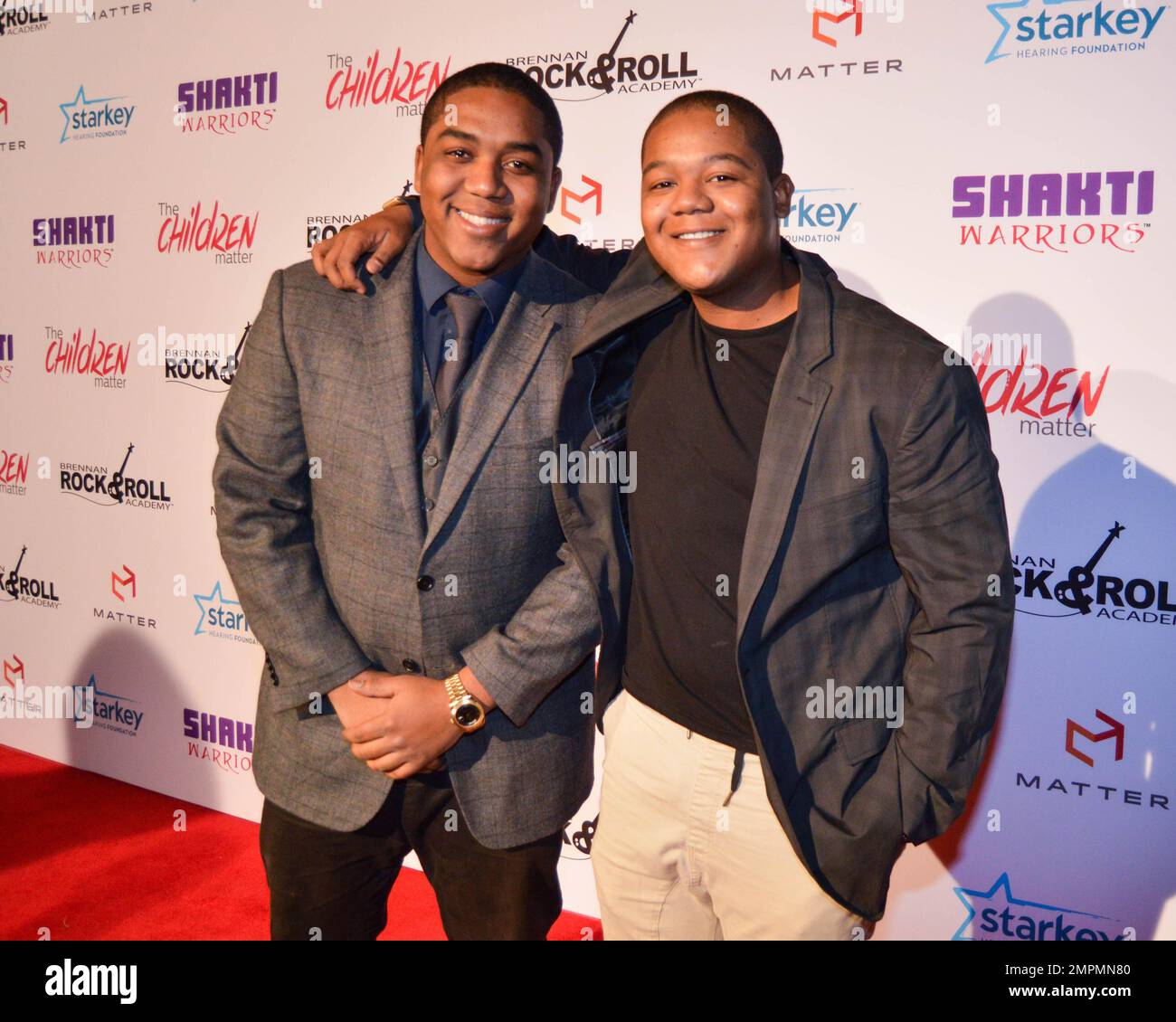 Christopher Massey and Kyle Massey at the Children Matter NGO first ...