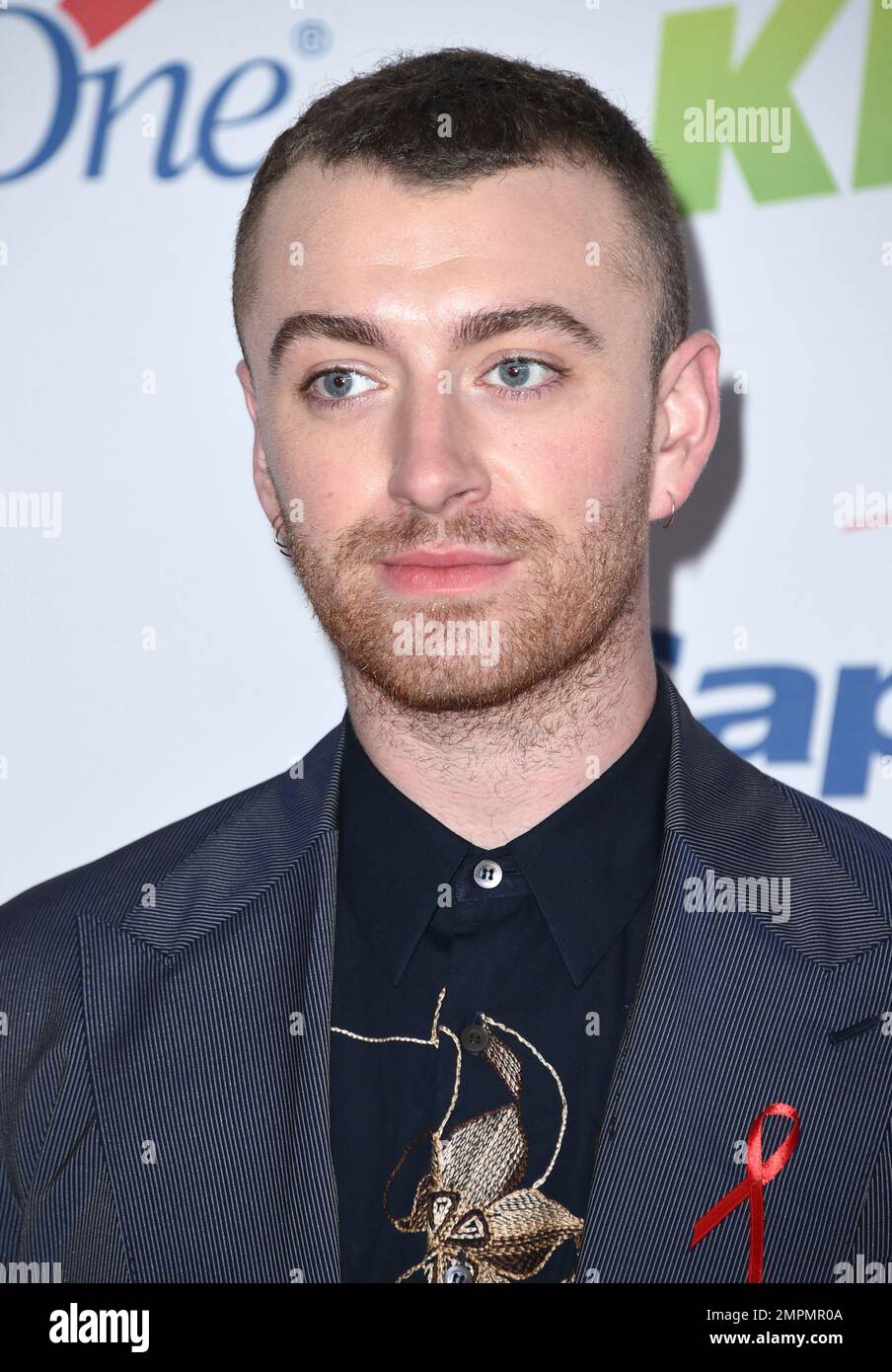 Sam Smith arrives at Jingle Ball at The Forum on Friday, Dec. 1, 2017 ...