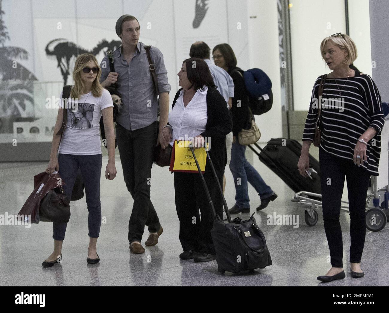 "Hugo" star Chloe Moretz arrives at Toronto International Airport with ...