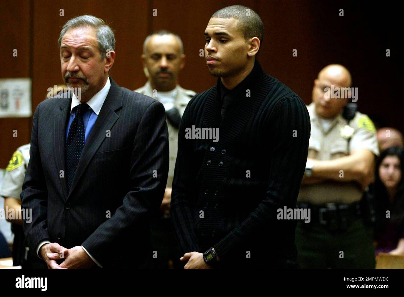 - POOL PHOTO - A subdued Chris Brown pleaded not guilty today to felony ...