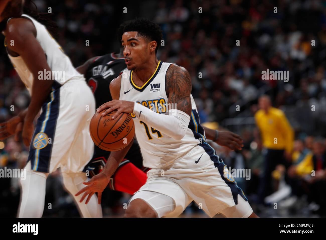Denver Nuggets guard Gary Harris (14) in the second half of an NBA ...