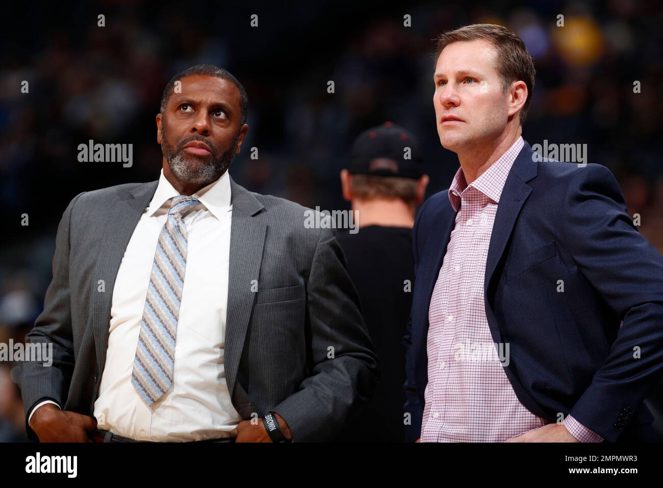 Chicago Bulls head coach Fred Hoiberg in the first half of an NBA ...
