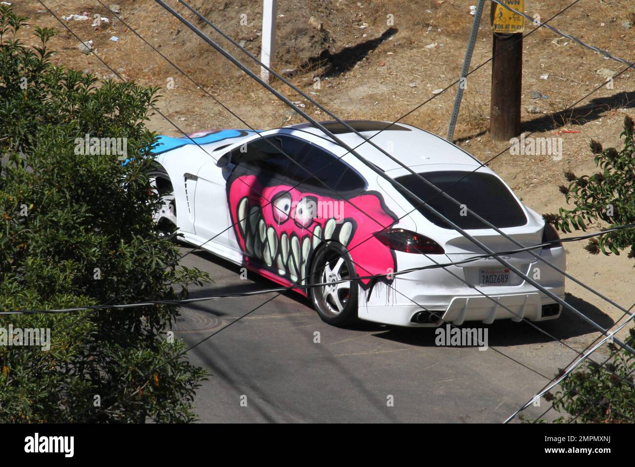 Chris Brown Graffiti Car