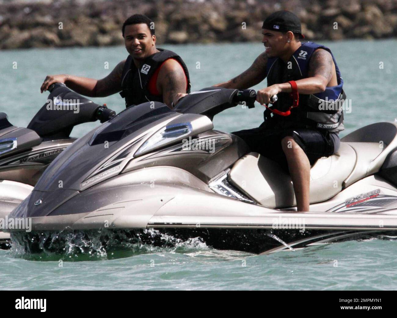 WORLD EXCLUSIVE!! Chris Brown was all smiles and enjoying himself on a ...