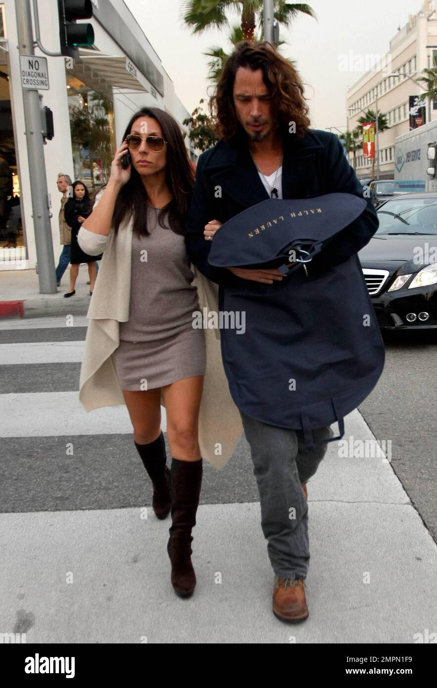 Former Soundgarden and Audioslave frontman Chris Cornell and wife Vicky ...