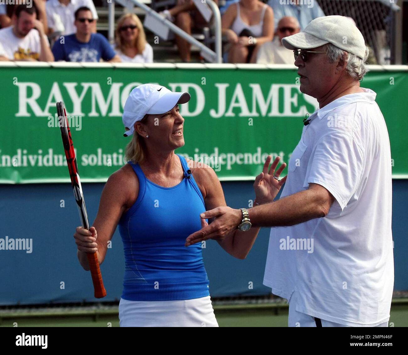 Chris Evert and Chevy Chase at the Chris Evert-Raymond James Celebrity ...