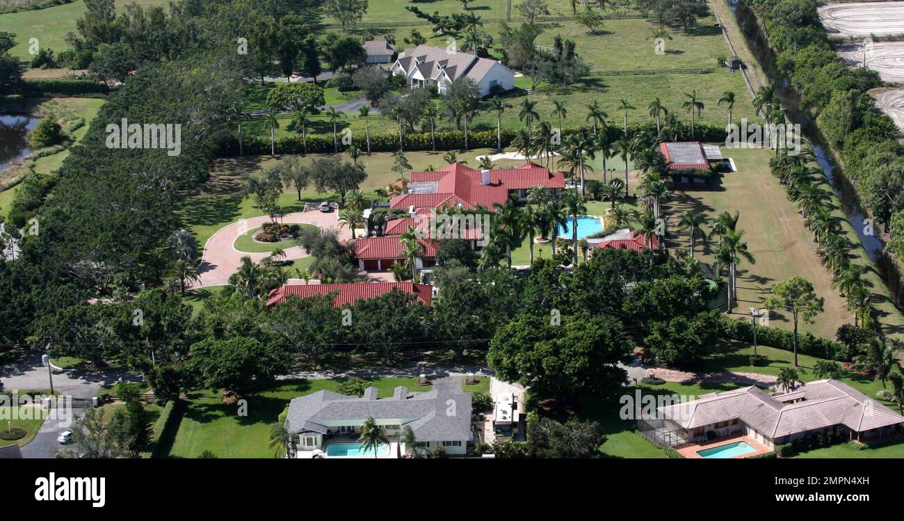 Exclusive!! Aerial views of luxury compound belonging to tennis star ...