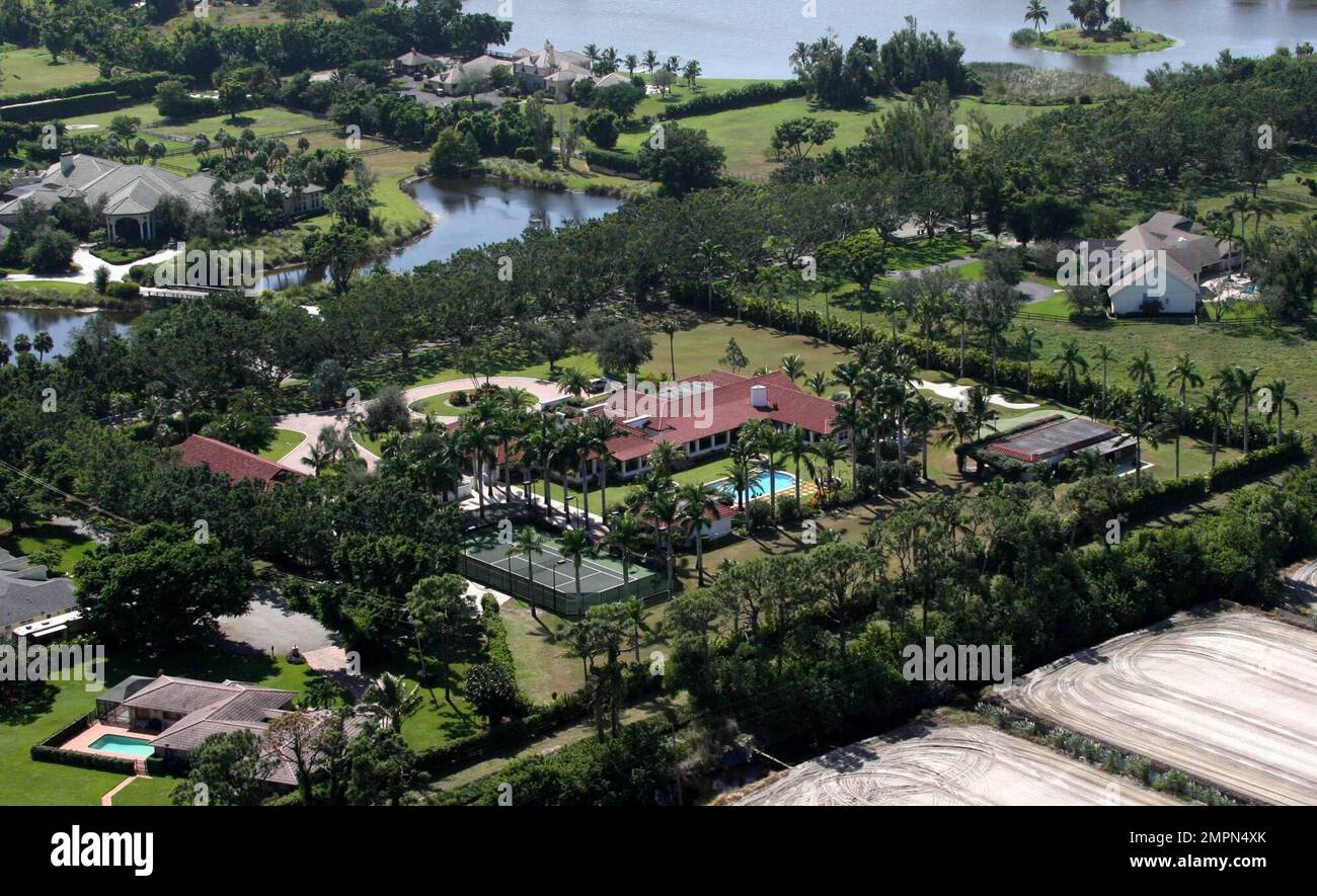 Exclusive!! Aerial views of luxury compound belonging to tennis star ...
