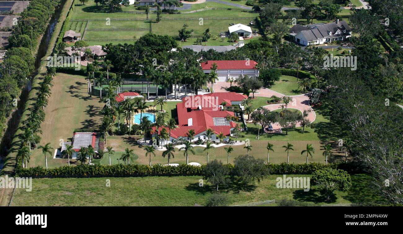 Exclusive!! Aerial views of luxury compound belonging to tennis star ...