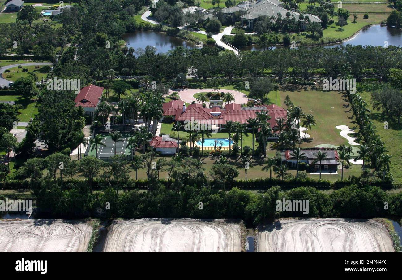 Exclusive!! Aerial views of luxury compound belonging to tennis star ...