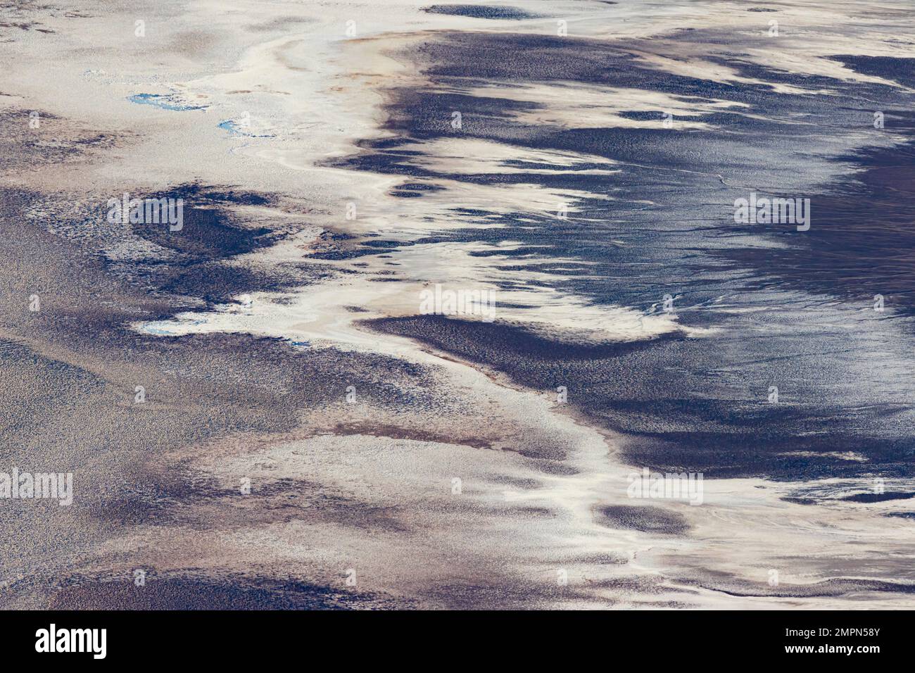 Abstract patterns in salt - Badwater Basin - Death Valley National Park ...