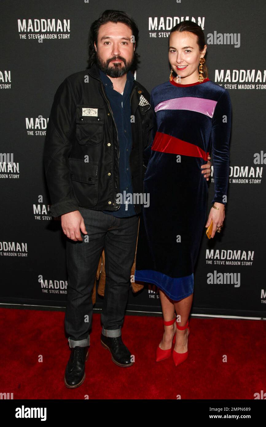 Jose Flores, left, and Lindsay White, right, attend the premiere of ...