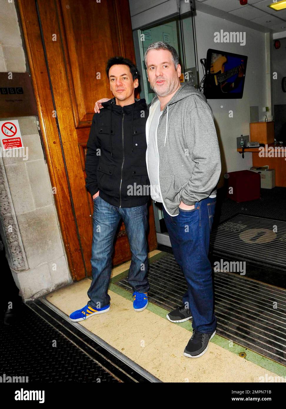 On Red Nose Friday BBC Radio DJs Chris Moyles and Comedy Dave (aka ...