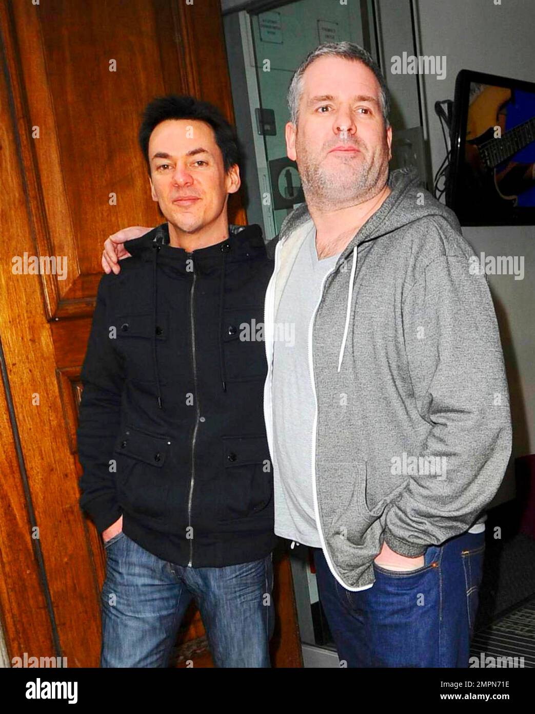 On Red Nose Friday BBC Radio DJs Chris Moyles and Comedy Dave (aka ...